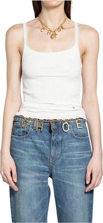 Chloé Damen, Oberteile, Weiß, XSGröße