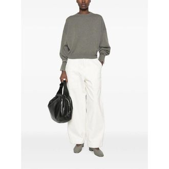 Brunello Cucinelli Monili-Embellished Cuffs Sweater - Gray