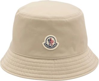 Moncler unisex, Accessoires, Beige, Taille: M Reversible Bucket Hat