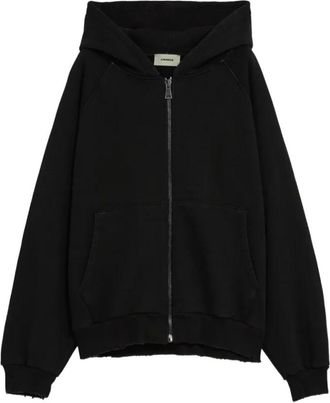 A Paper Kid Femme, Sweatshirts et sweats &agrave; capuche, Noir, Taille: 36/38 FR Sweat &agrave; capuche zipp&eacute;