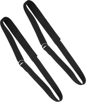 Cabilock 2 Stück Verstellbares Yogaband mit Metall d ring nicht Elastisches Stretch Fitnessband für Yoga Pilates und Krafttraining Langlebiges Mehrzweck traini