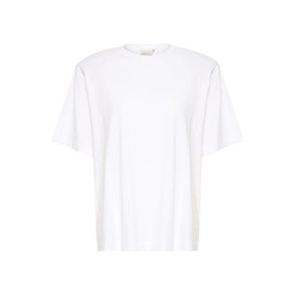 Gestuz Oversized Back Emb Tee - - Tops - Damen - Wei&szlig; - S