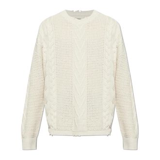 AllSaints Tenter Oversized Wollpullover - - Knitwear - Herren - Wei&szlig; - XS
