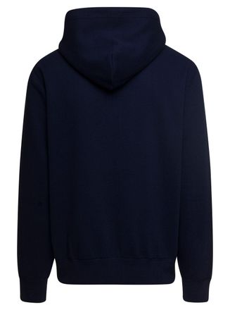 Polo Ralph Lauren Mens Zip-Up Hoodie Blue Cotton Blend Sweatshirts Sweater