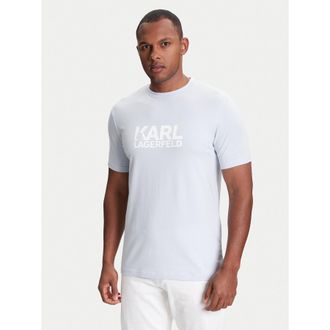 Karl Lagerfeld T-Shirt 755087 553235 Himmelblau Regular Fit