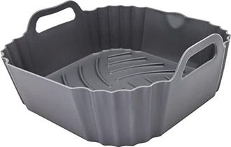 Nerthus Kitchenware Wiederverwendbares Silikon Tablett für die Fritteuse, Luftfritteuse, Silikonform