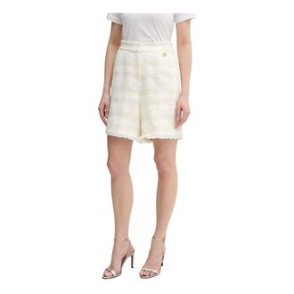 Karl Lagerfeld Elegante Tweed-Shorts - - Shorts - Damen - Beige - S