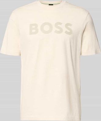 HUGO BOSS Regular Fit T-Shirt aus reiner Baumwolle Modell TS_STRUCTURE LOGO 1027473