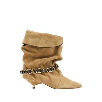 Isabel Marant Boots &agrave; cha&icirc;ne Edrik Rings en cuir velours