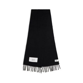 Maison Kitsun&eacute; Baby Alpaca Scarf - Black