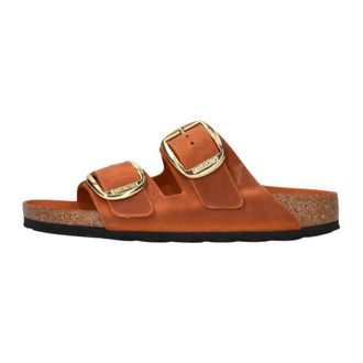 Birkenstock Femme, Chaussures, Orange, Taille: 39 EU Claquettes en cuir &agrave; grosse boucle