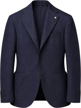 L.B.M. 1911 L.b.m. 1911, Homme, Vestes, Bleu, Taille: 2XL Wool Blazer