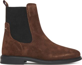 Tommy Hilfiger Klassische Stiefeletten Tommy Hilfiger Flag Boot FW0FW08780 Braun