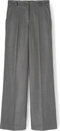 Motivi Femme, Pantalons, Gris, Taille: 44 FR Pantalon Palazzo en Flanelle