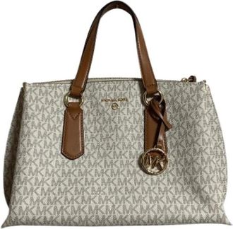 Michael Kors Pre-owned Emma Signature Canvas Tote Bag - Femme - Pre-owned - Gris - Taille: ONE Size