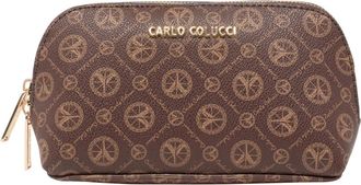 Carlo Colucci Femme, Sacs, Brun, Taille: ONE Size Cc-0047-Lp Cosmetic Bag
