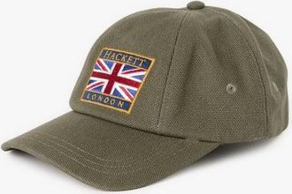 Hackett Encompredred Mütze mit gekrümmtes Baumwollvisier - Grün