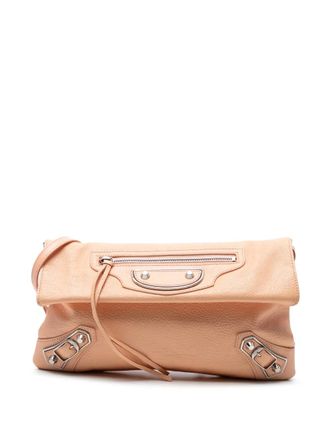 Balenciaga pochette Chevre Motocross Classic Metallic Edge Envelope (2015) - Rose