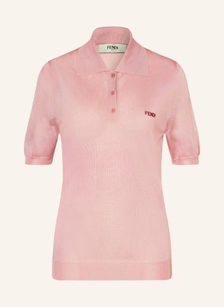 Fendi Strick-Poloshirt pink