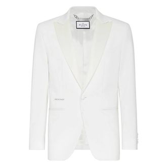 Philipp Plein Light Wool Blazer Lord Fit - - Jackets - Herren - Wei&szlig; - 2XL