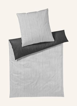 Elegante Elegante Bettw&auml;sche Lined Zum Wenden schwarz