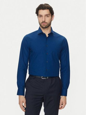 Michael Kors Hemd MK0DS01291 Dunkelblau Slim Fit