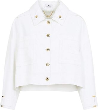 Elisabetta Franchi Veste Casual - Cr&egrave;me