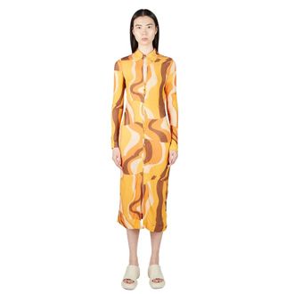 Rejina Pyo Femme, Robes, Orange, Taille: 42 FR Robes
