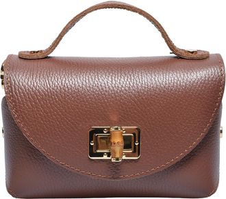 Anna Luchini Kastanienbraun Rindsledertasche