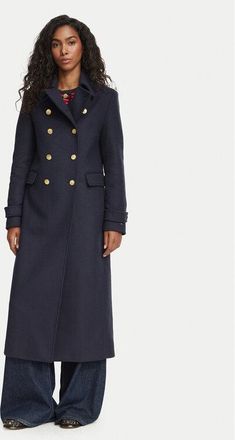 Tommy Hilfiger Wollmantel WW0WW51554 Dunkelblau Regular Fit