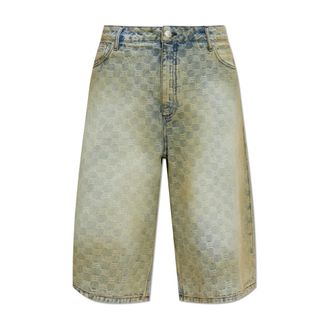 Misbhv Misbhv, Homme, Shorts, Bleu, Taille: W30 Short en jean &agrave; effet vintage