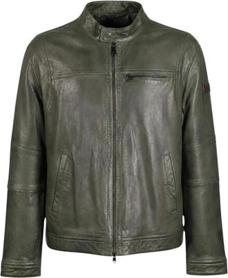 Peuterey Homme, Vestes, Vert, Taille: 2XL Veste en cuir