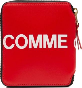 Comme Des Gar&ccedil;ons Femme, Accessoires, Rouge, Taille: ONE Size Portefeuille Rouge avec Logo G&eacute;ant
