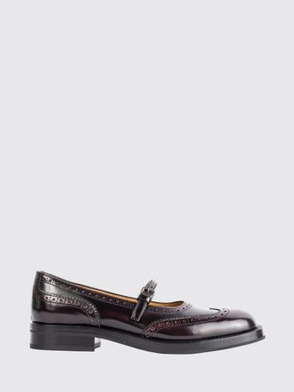 Churchs Ballerines Mary Jane en cuir bross&eacute; &agrave; motif brogue