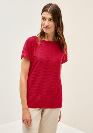 Cecil T-Shirt mit Streifen-Struktur