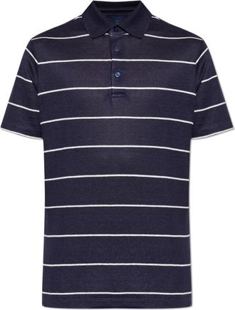Paul & Shark Homme, Tops, Bleu, Taille: XL Polo en Lin Ray&eacute;