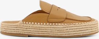 Paloma Barcel&oacute; Belinda leather and raffia sandals - PALOMA BARCELO - gender_Woman