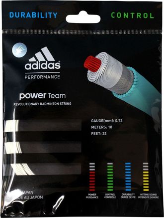 adidas Badmintonsaite Power Team Set, Weiß, One size, ST117201