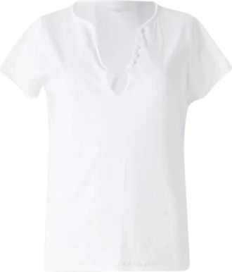 Zadig&Voltaire Femme, Tops, Blanc, Taille: 40 FR Tuni T-Shirt Henley