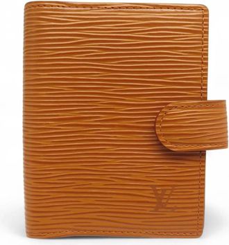 Louis Vuitton Portemonnaie - NEUE LOUIS VUITTON MINI EPI LEDER GOLD AGENDA COVE - Gr. unisize - in Bunt - f&uuml;r Damen