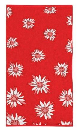 Fleuresse Frottier 2932 Fb. 4 Handtuch mit Blumen, 50 x 100 cm, rot