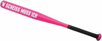 Spass Kostet Baseballschl&auml;ger Pink Scheiss muss ich 65 cm lang 26 Zoll lustige Spr&uuml;che Rosa