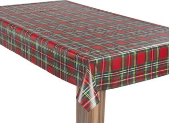 Laro Wachstuch-Tischdecke Wachstischdecke Gartentischdecke Karo Rot Grün Gelb, Muster:Karo Rot Grün Gelb, Größe:110x110