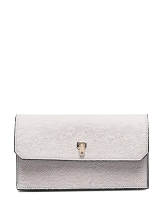 Valextra Portemonnaie mit Logo - Grau