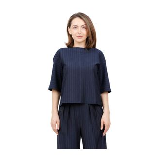 Max Mara Damen, Oberteile, Blau, SGröße