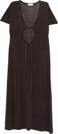 P.A.R.O.S.H. P.a.r.o.s.h., Femme, Robes, Brun, Taille: 40 FR Cut-out Maxi Dress