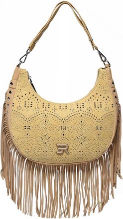 Ermanno Scervino Femme, Sacs, Beige, Taille: ONE Size Hobo Terra Canvas Sangallo