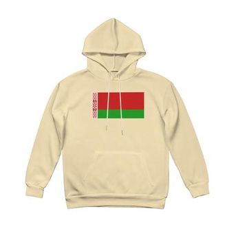 Generic Sweatshirts &Agrave; Capuche Mode Femmes Doublure Polaire Manches Longues Vintage Lacets Sweatshirts Bi&eacute;lorussie Drapeau Imprim&eacute; Chemises Cordon Hoodie Hauts