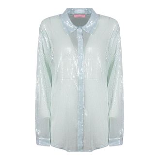 Twentyfourhaitch Damen, Blusen & Hemden, Blau, 2XLGr&ouml;&szlig;e