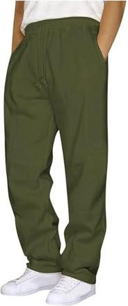 Generic Pantalon de jogging baggy pour homme - Large - Coton - Taille &eacute;lastique - Coupe ample - Jambe large - Pantalon de sport chaud et confortable - Jogging